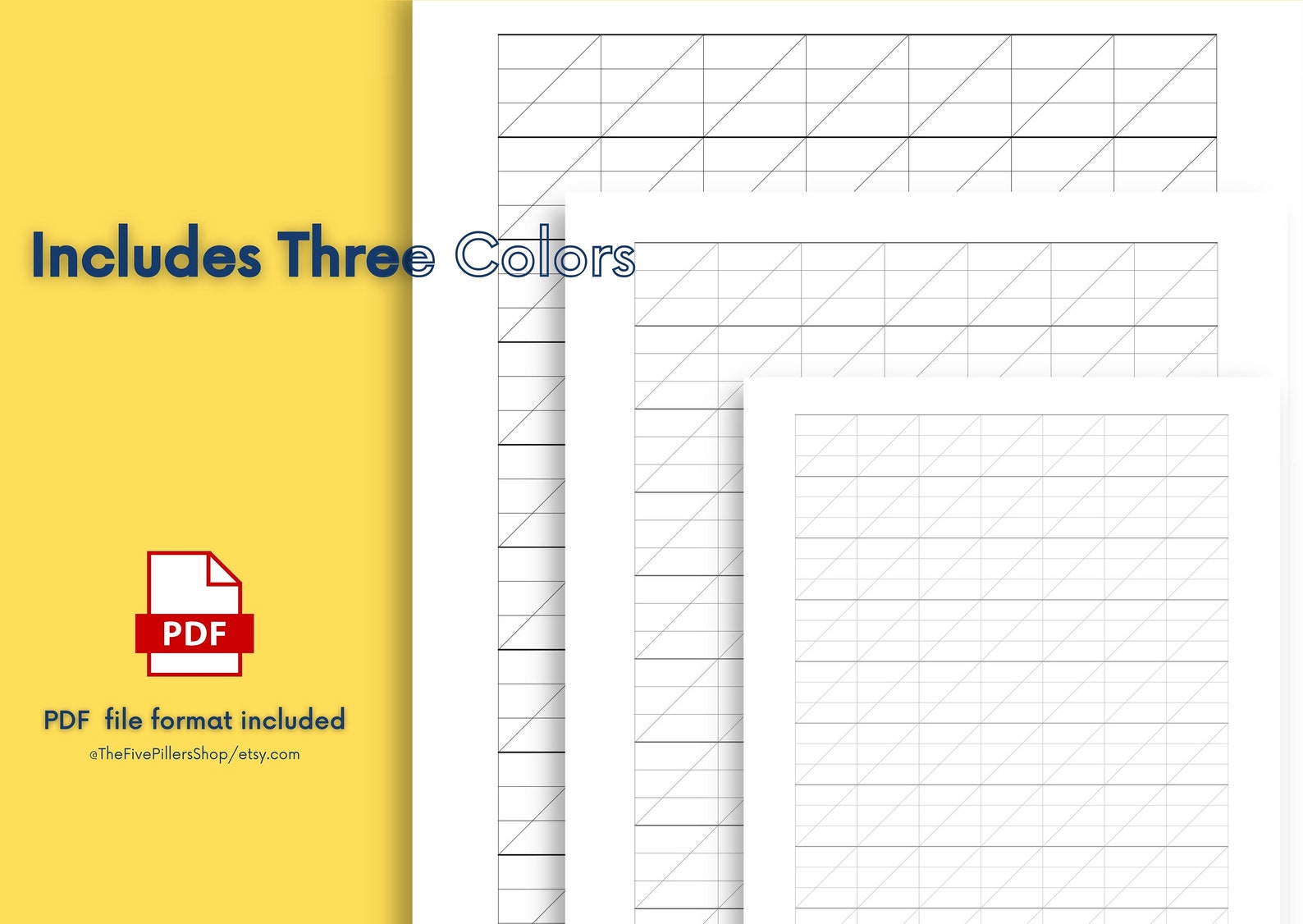 Calligraphy Paper, Slanted Grid, Calligraphy Learning, Calligraphy ...