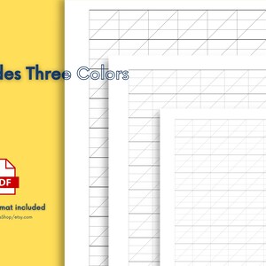 Calligraphy Paper, Slanted Grid, Calligraphy Learning, Calligraphy ...