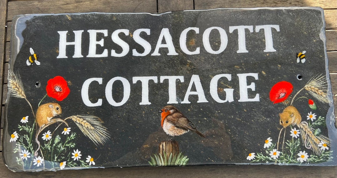 Hand Painted House Slates, Wildlife Slates, Pet Portrait Slates, Horse ...