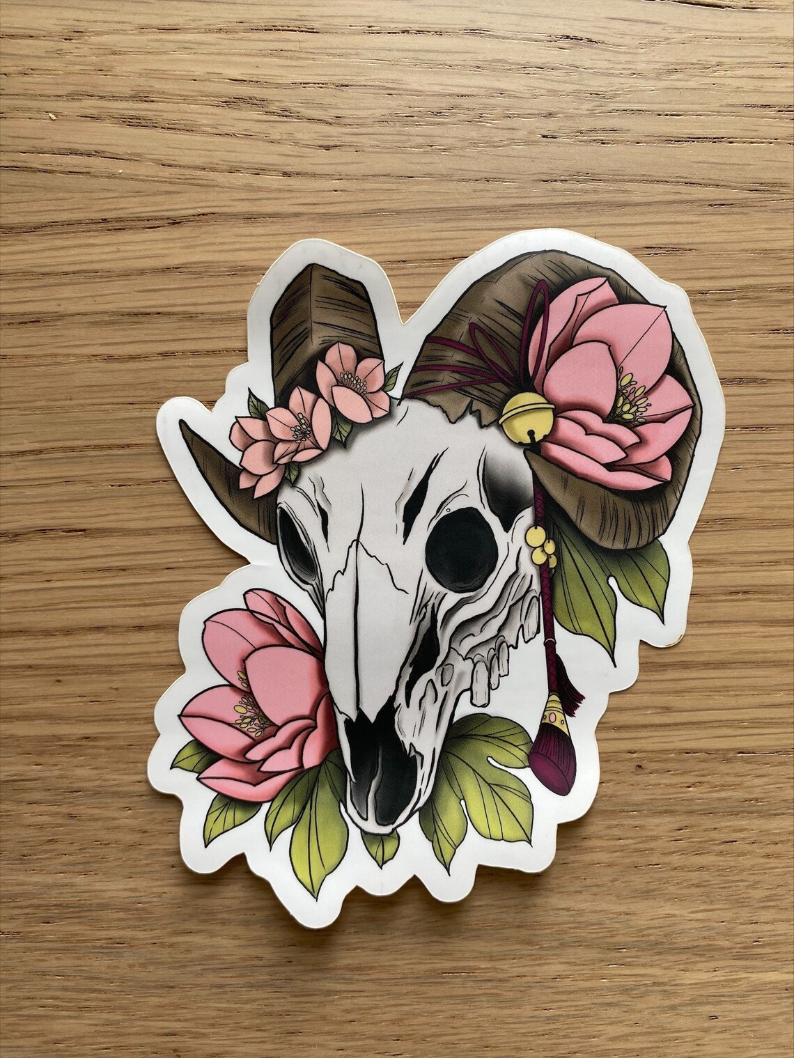 Ram Skull Sticker - Matte Vinyl - Etsy