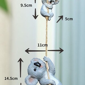 Koala Bears Swing Hanging Cute Animal Resin Simulation Sculpture ...