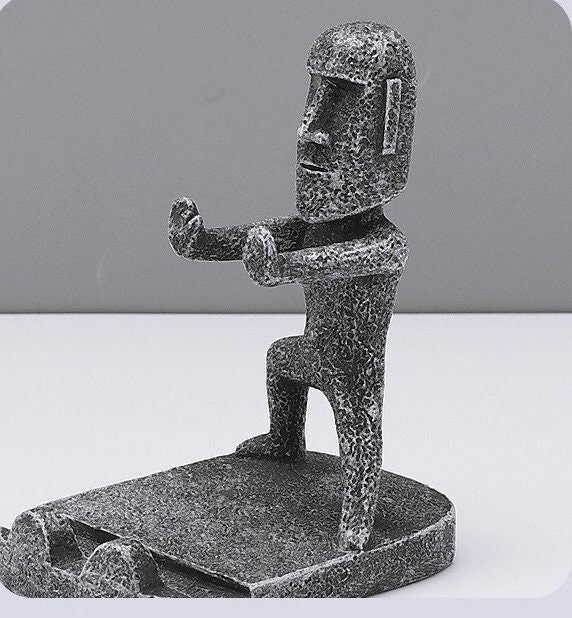 Easter Island Kung Fu Moai Phone Holder, Easter Island Moai Phone Stand ...