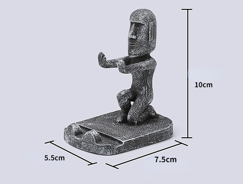 Easter Island Moai Phone Stand, Kong Fu Easter Island Moai Phone Holder ...