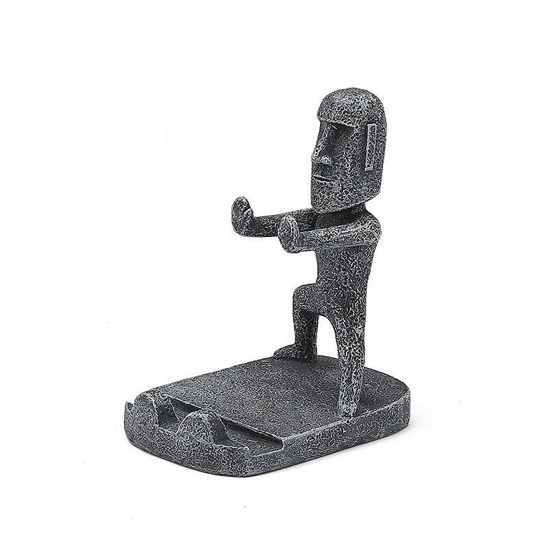 Easter Island Kung Fu Moai Phone Holder, Easter Island Moai Phone Stand ...