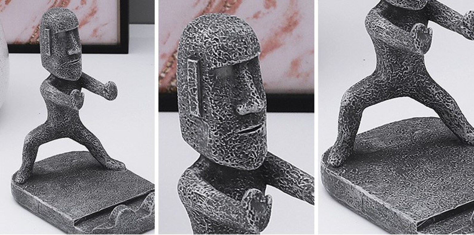 Easter Island Kung Fu Moai Phone Holder, Easter Island Moai Phone Stand ...
