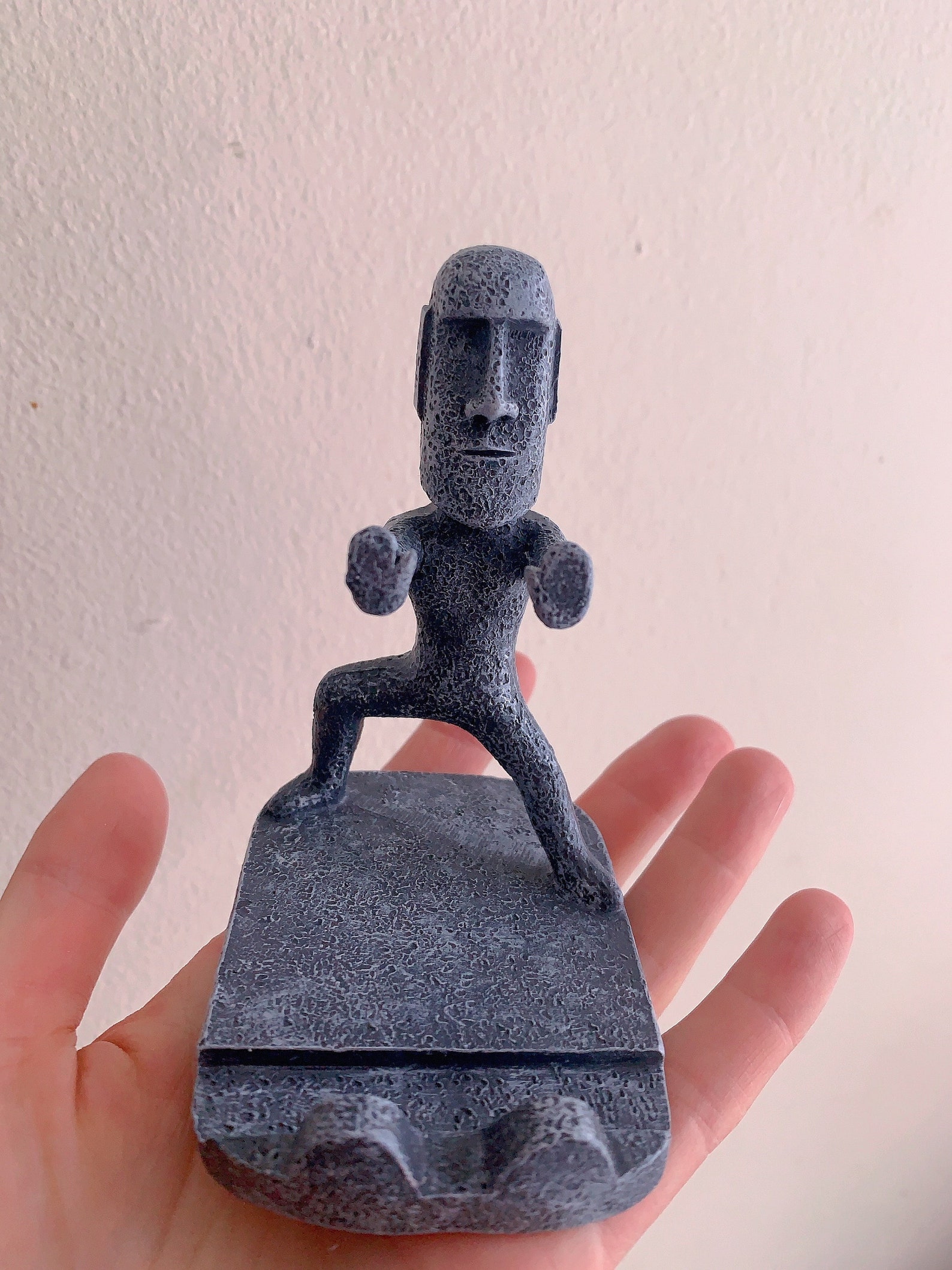 Easter Island Kung Fu Moai Phone Holder, Easter Island Moai Phone Stand ...