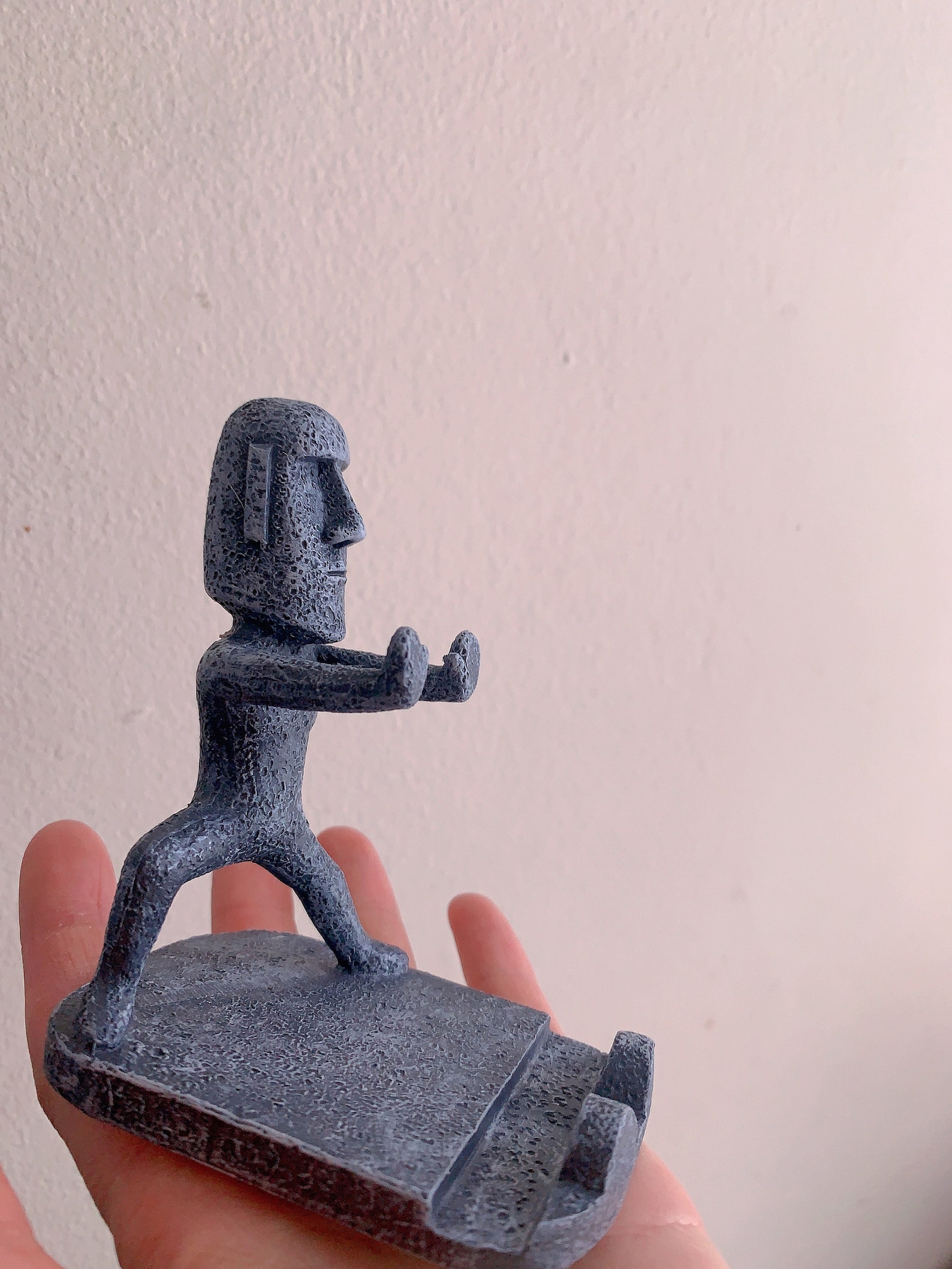 Easter Island Kung Fu Moai Phone Holder, Easter Island Moai Phone Stand ...