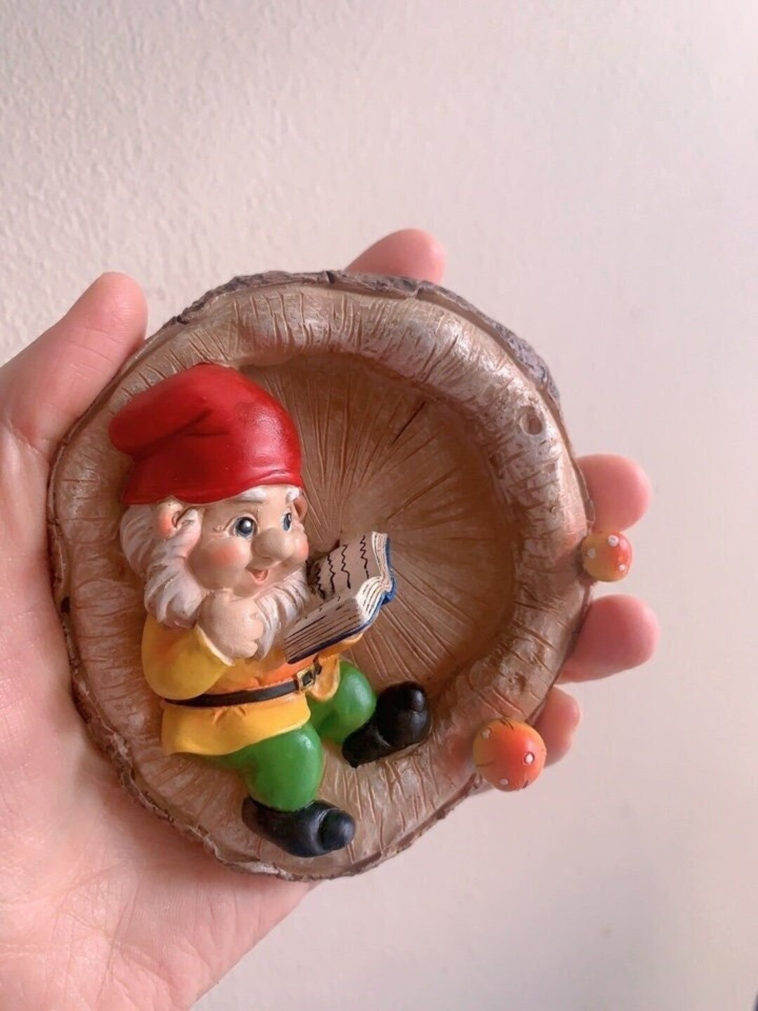 3D Reading Gnome, Wall Mount Gnome Plaque, Wall Hanging Gnome, Hanging ...