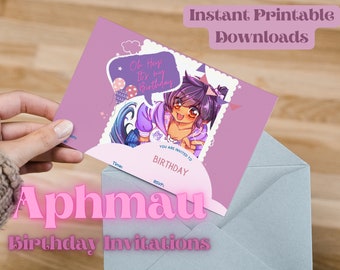 Aphmau Invitations Aphmau Printable Invitations Aphmau Instant Download ...