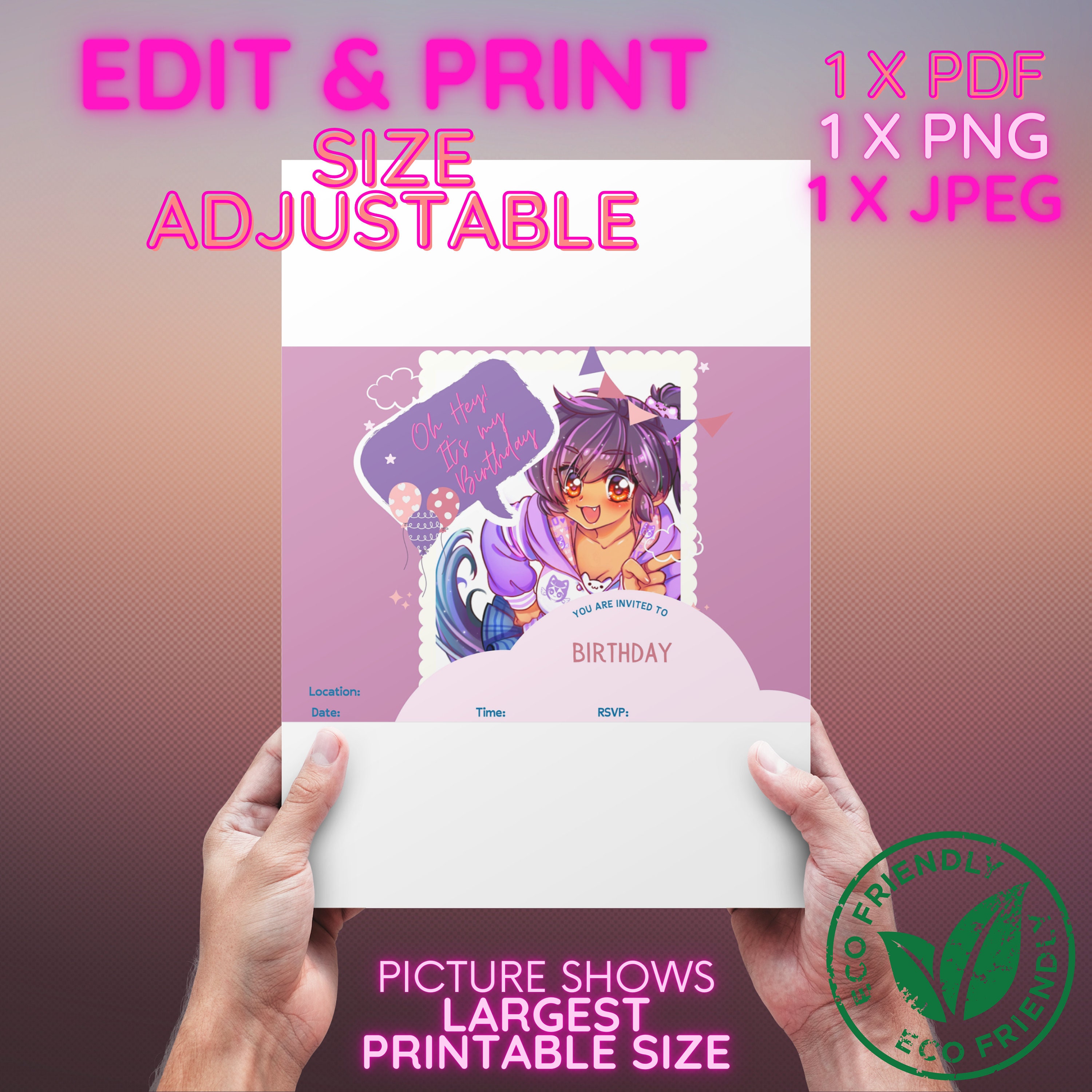 Aphmau Invitations Aphmau Printable Invitations Aphmau - Etsy UK