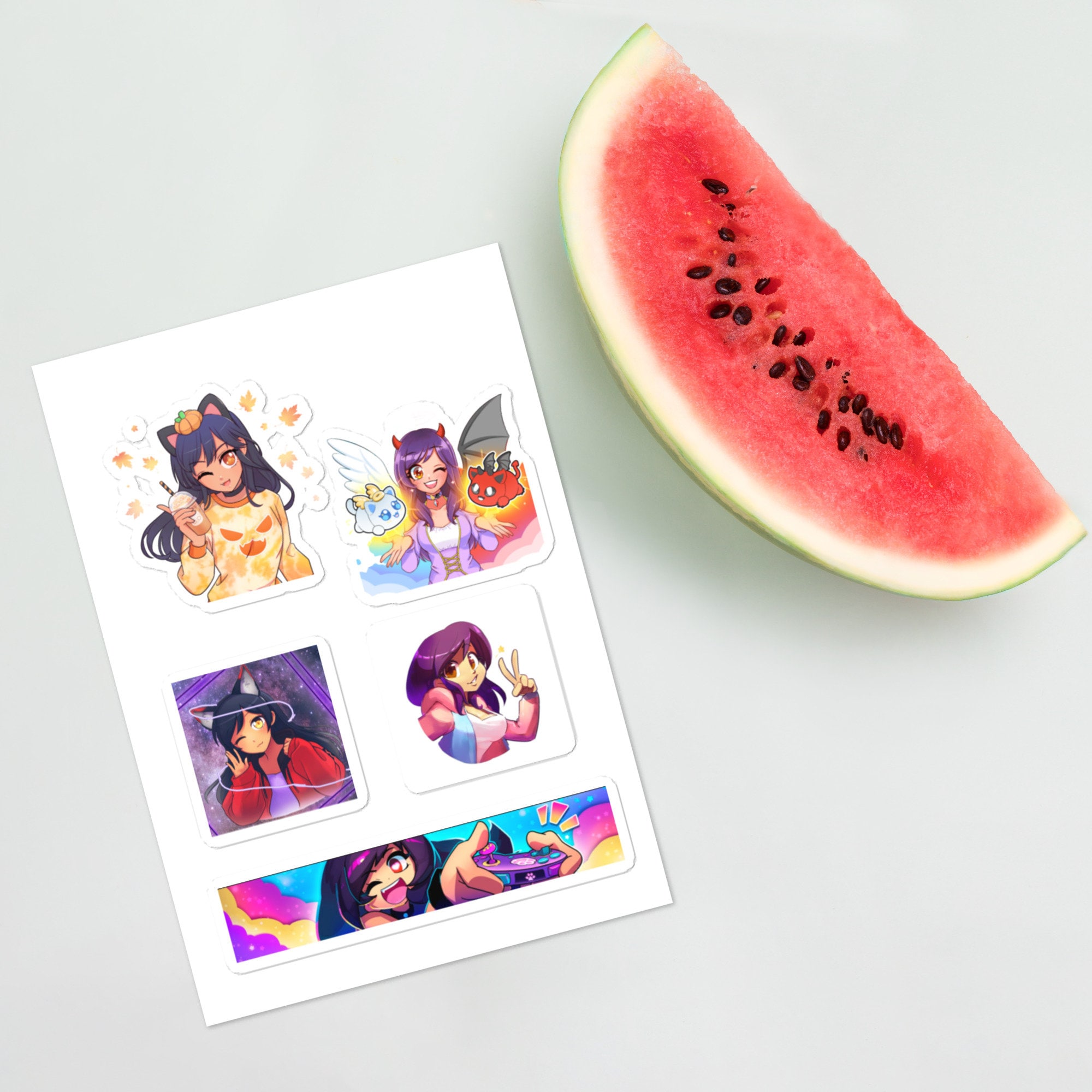 Aphmau Stickers Aphmau Sticker Sheet Aphmau Merch - Etsy