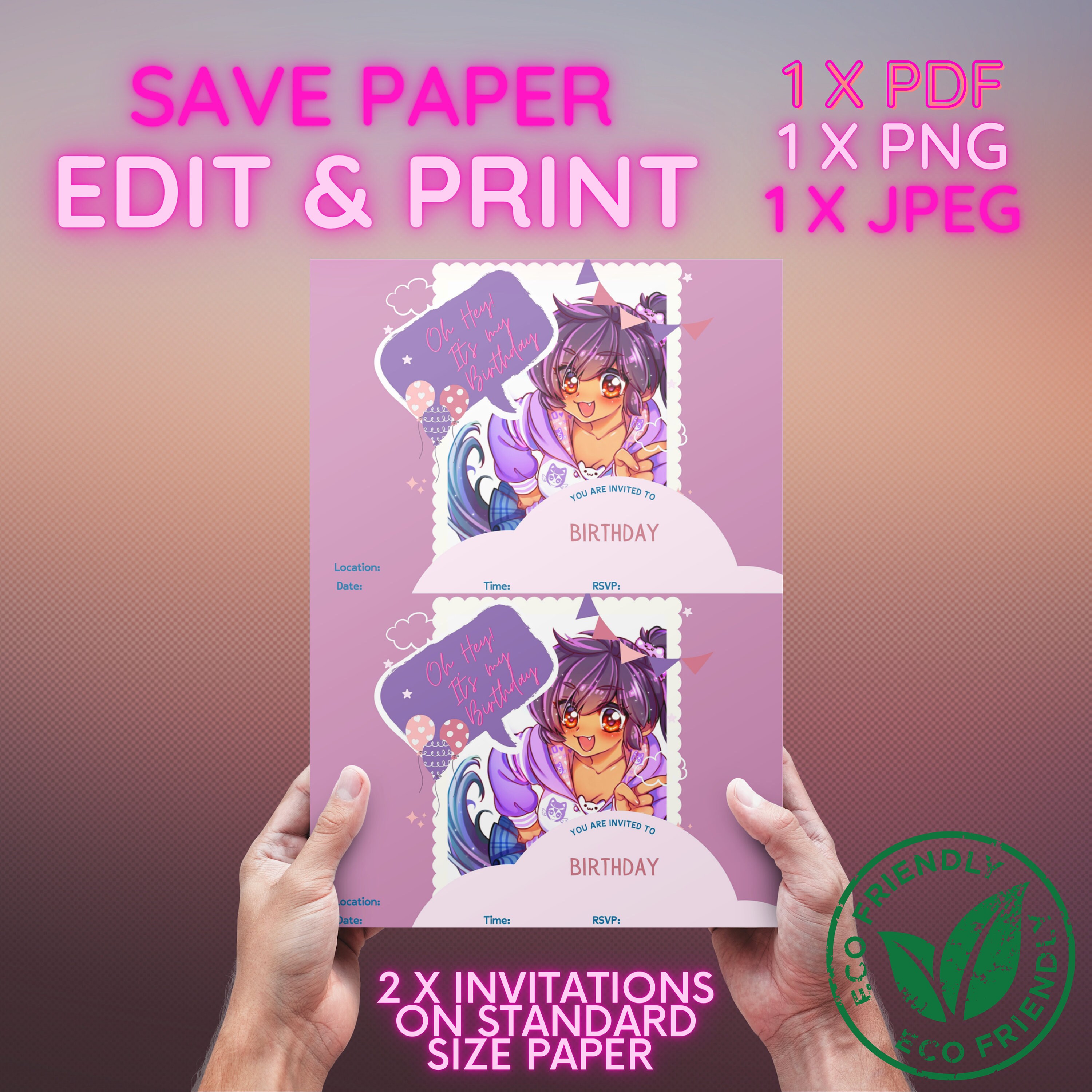 Aphmau Invitations Aphmau Printable Invitations Aphmau - Etsy UK