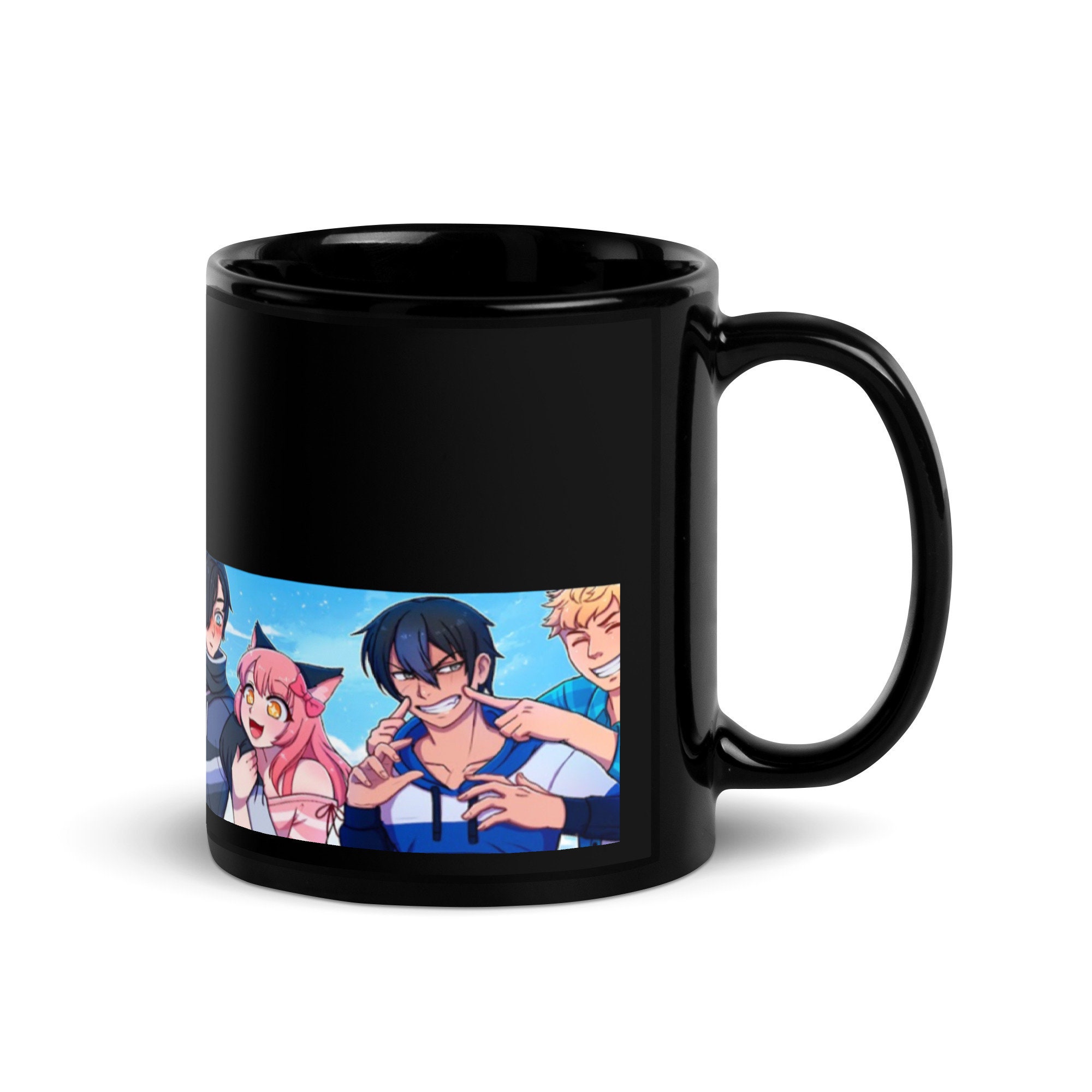 Aphmau Black Glossy Mug Aphmau Merch Aphmau Fans Aphmau Gifts Gatcha ...