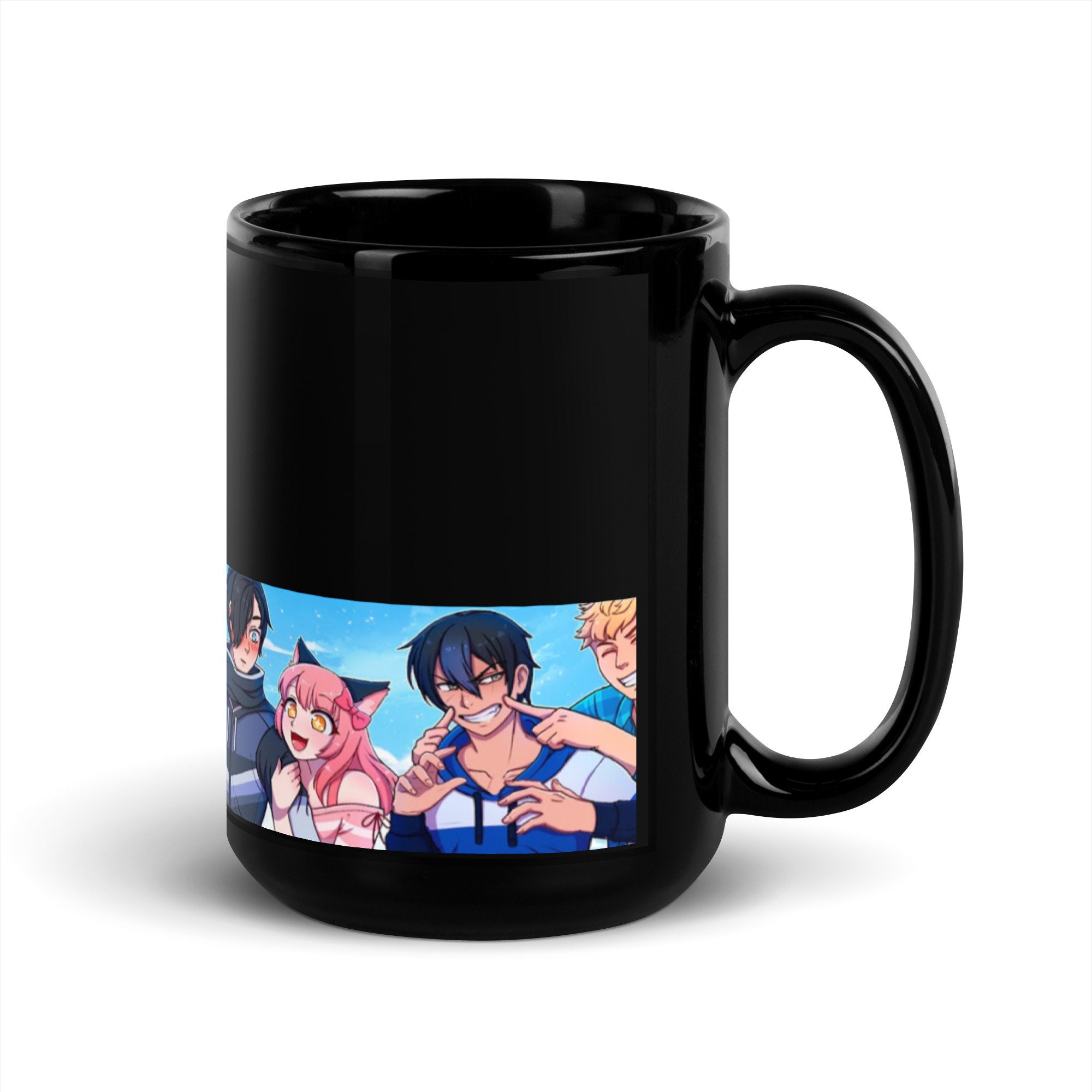 Aphmau Black Glossy Mug Aphmau Merch Aphmau Fans Aphmau Gifts Gatcha ...