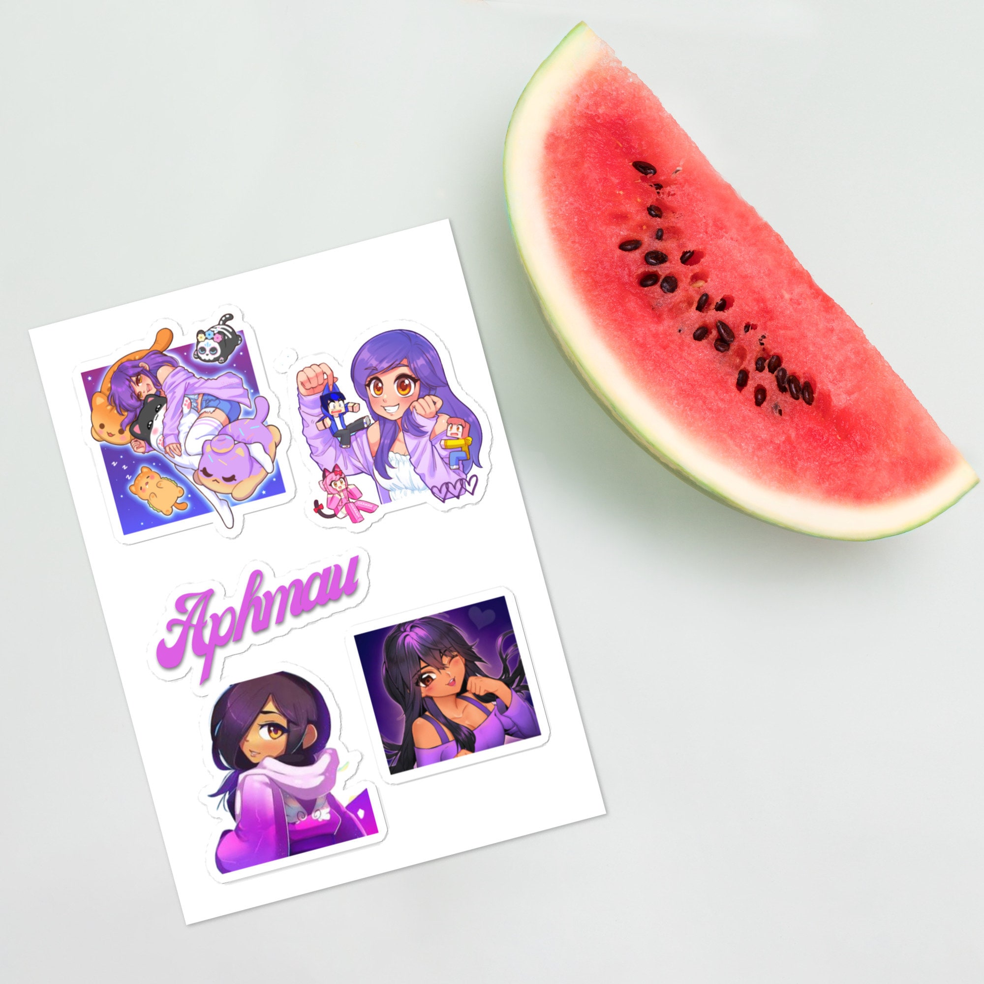 Aphmau Stickers Aphmau Sticker Sheet Aphmau Merch Stickers Aphmau Aphmau Ts Aphmau Aphmau