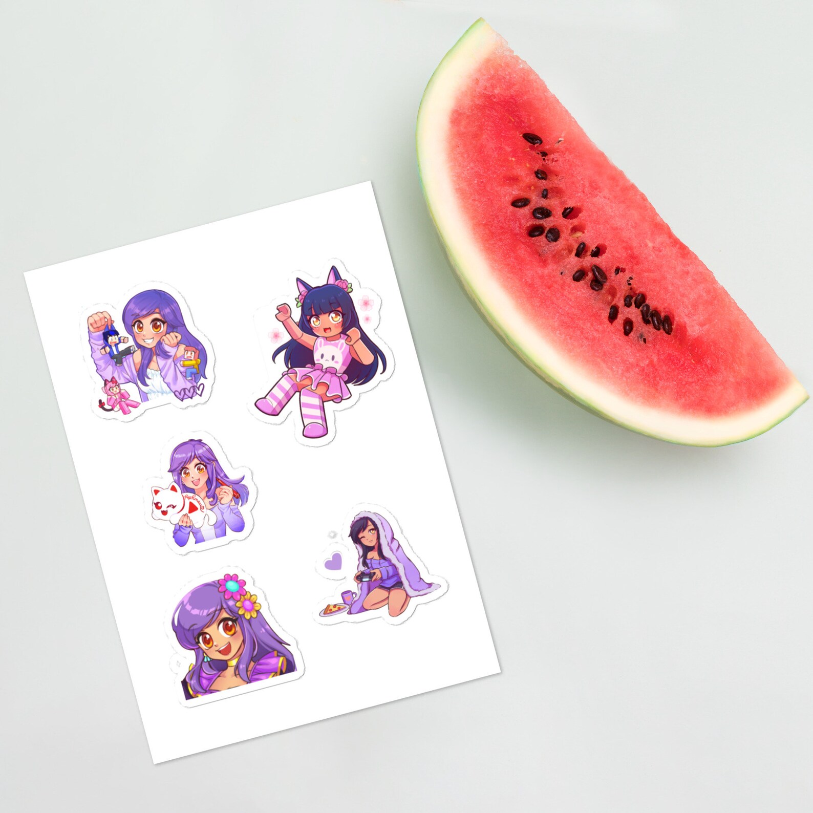Aphmau Stickers Aphmau Sticker Sheet Aphmau Merch Stickers Aphmau ...