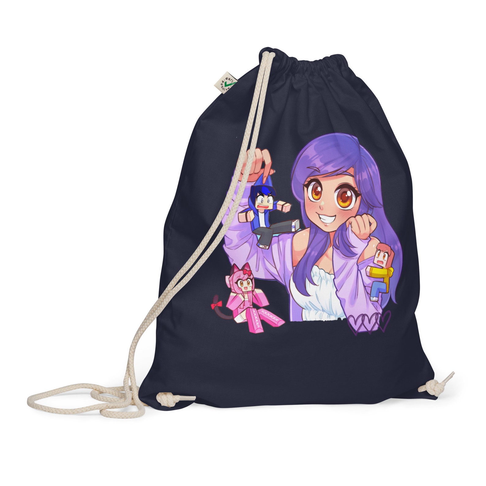 Aphmau Organic Drawstring Bag Aphmau Merch Aphmau Sport - Etsy