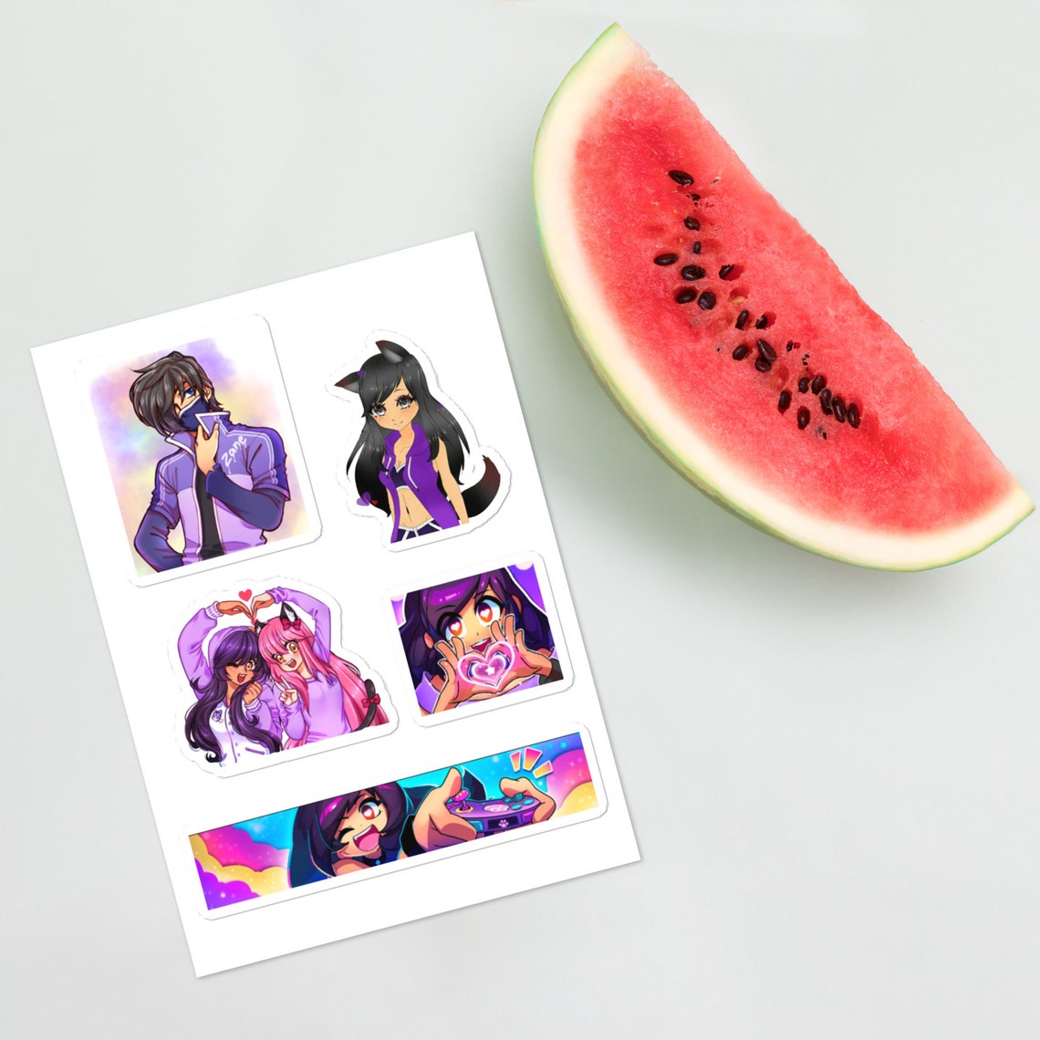 Aphmau Stickers Aphmau Sticker Sheet Aphmau Merch Stickers Aphmau ...