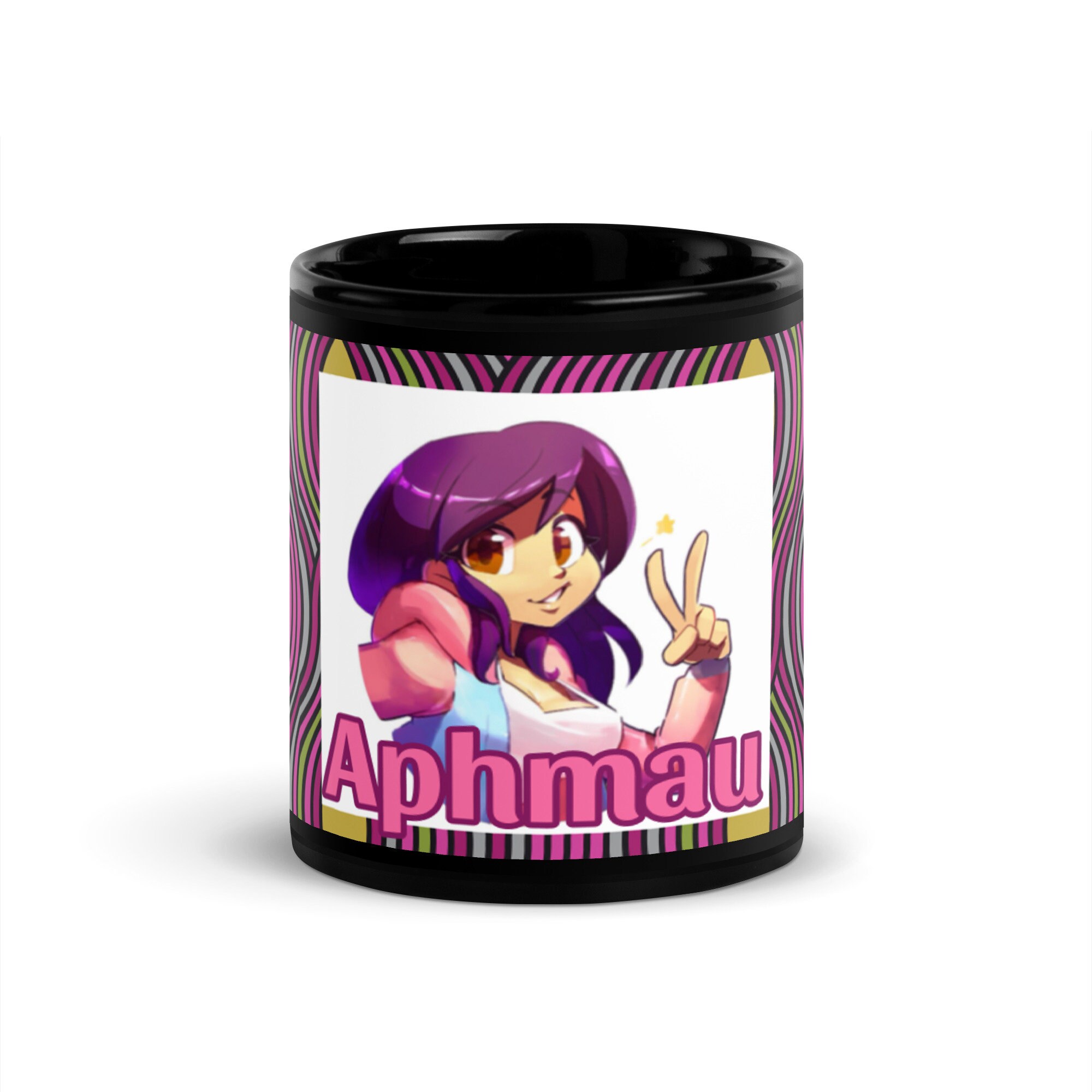 Aphmau Black Glossy Mug Aphmau Merch Aphmau Fans Aphmau Gifts Gatcha ...