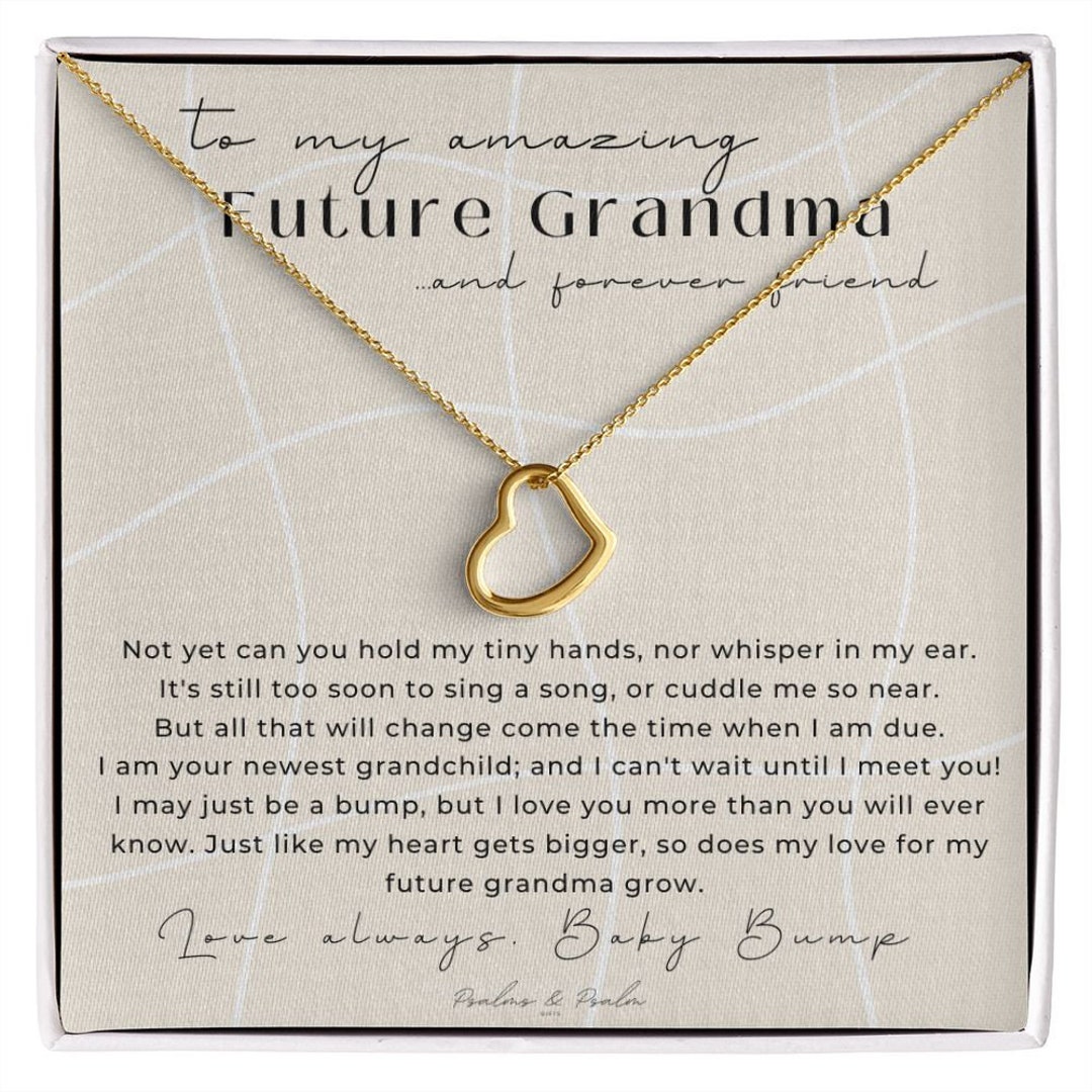 First Time Grandma Baby Announcement Grandparent, New Grandma Gift ...