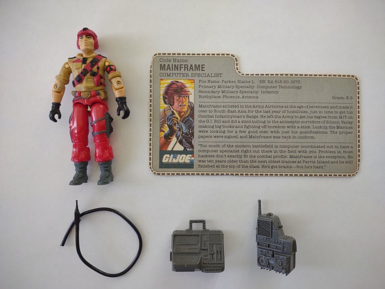 GI Joe ARAH 1986 Mainframe Special Mission Brazil (v2) Complete W/ Card ...