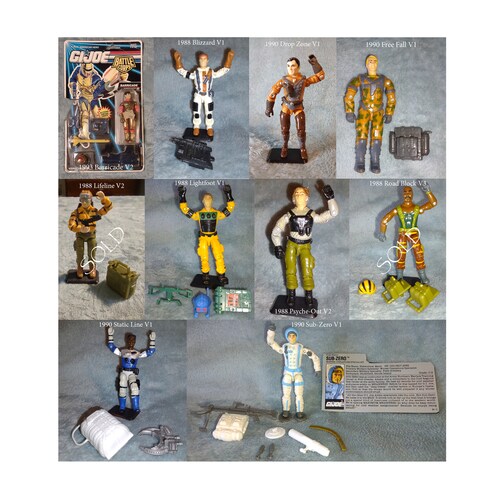Vintage 1990 GI Joe Drop Zone V1 Action Figure Rare ARAH Gi - Etsy