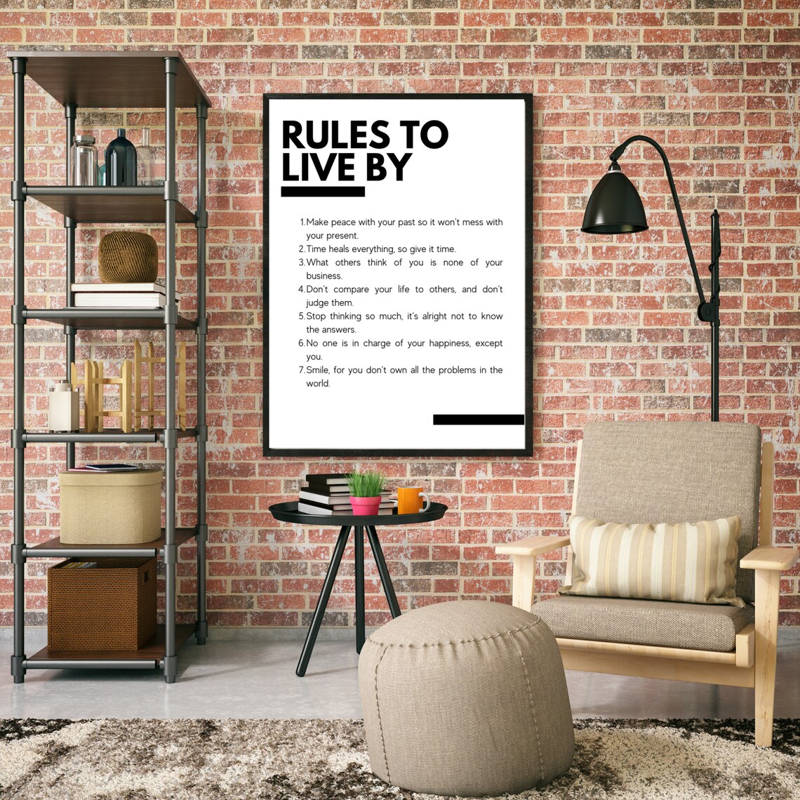 7 Rules to Live By, Motivational Printable Quotes, Hustle, Grind ...