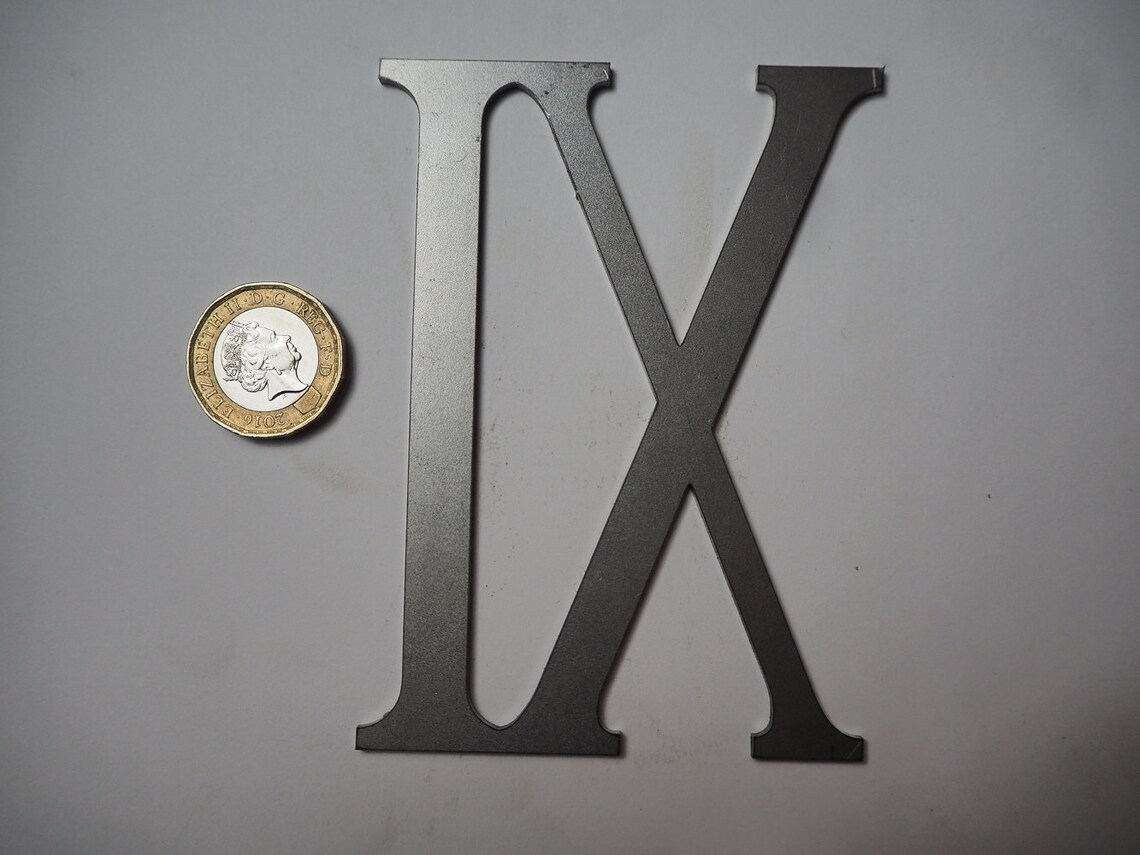 Steel Roman Numerals Metal Clock Door Numbers Iii Vi Ix - Etsy