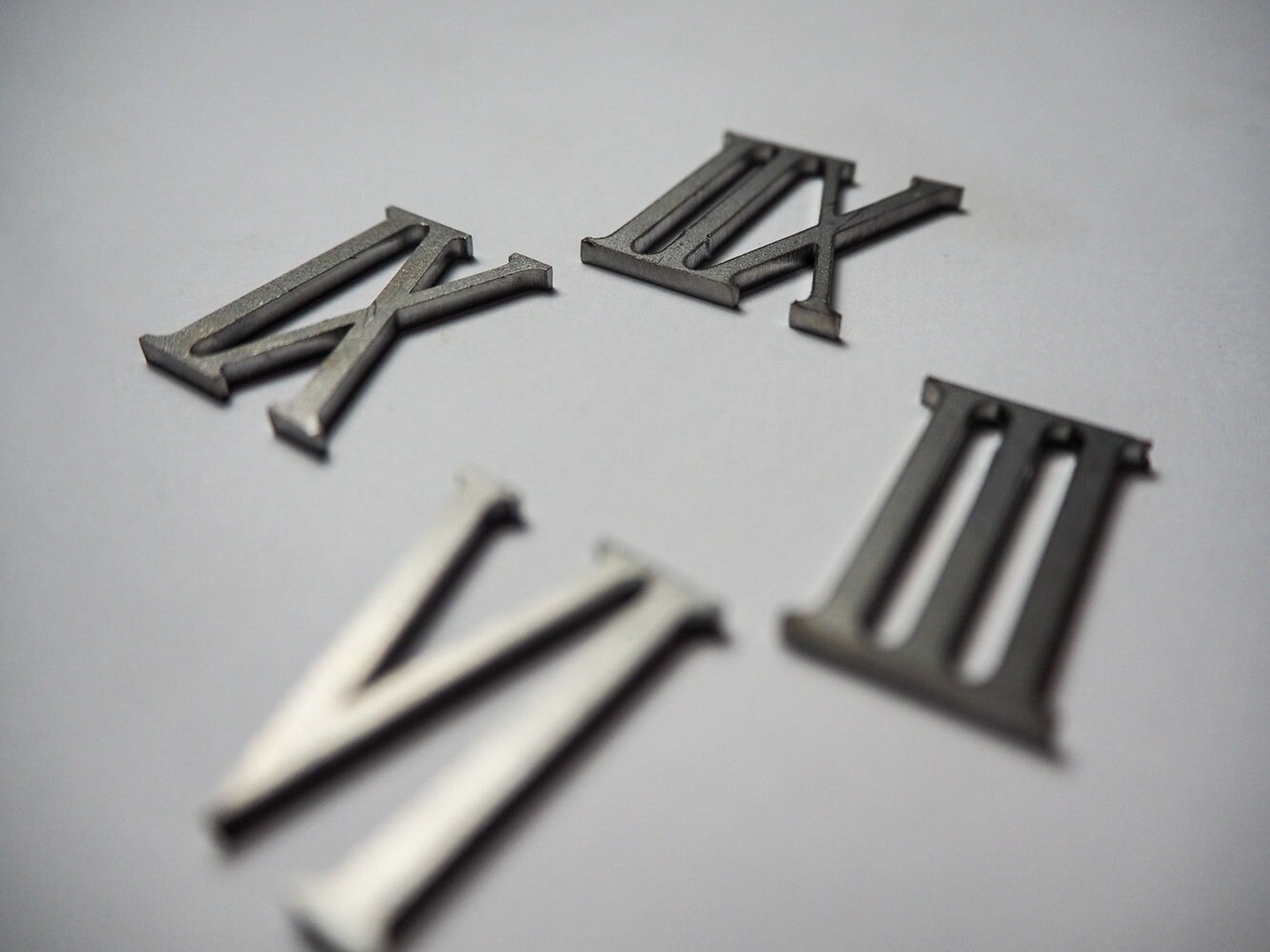 Steel Roman Numerals Metal Clock Door Numbers Iii Vi Ix - Etsy