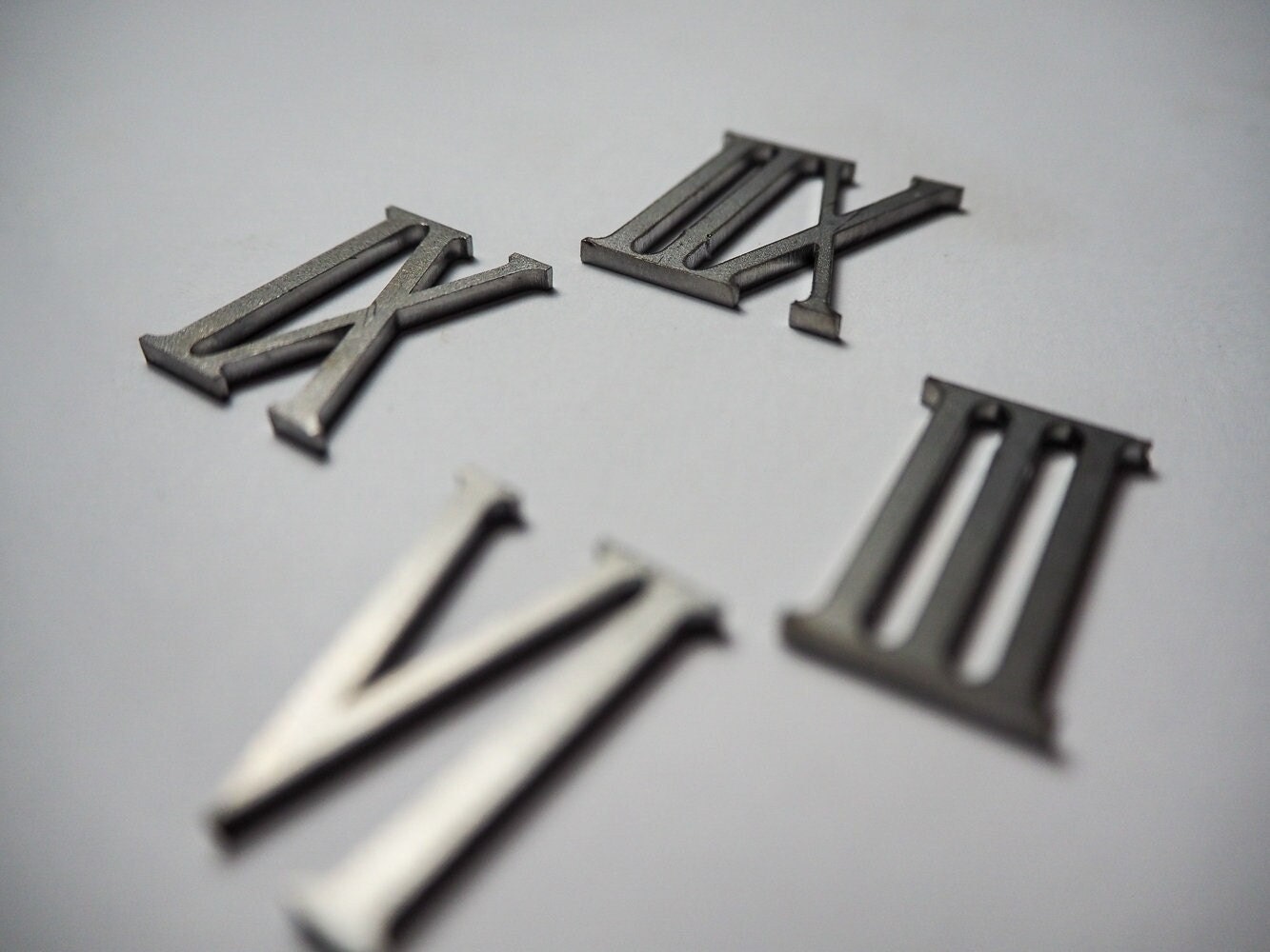 Steel Roman Numerals Metal Clock Door Numbers Iii Vi Ix - Etsy