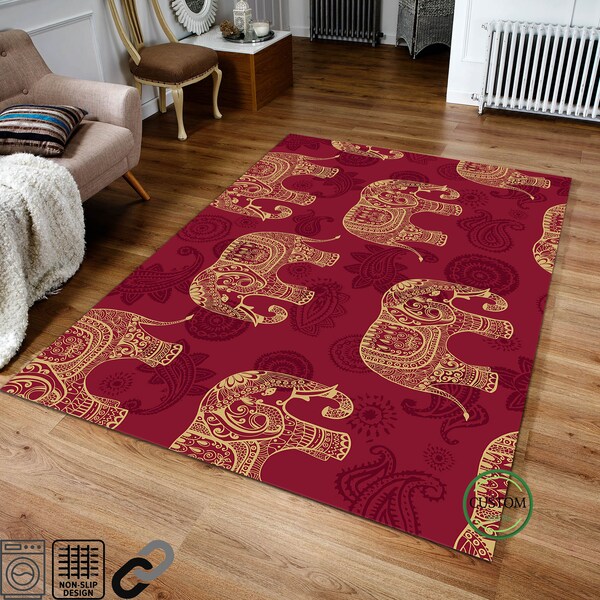 Elephant Rug - Etsy
