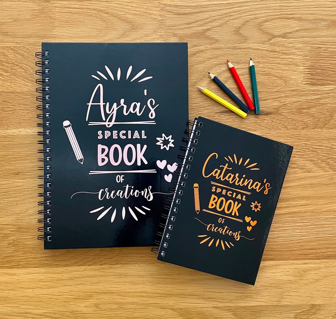 A5 Personalised Sketchbook A4, Artist Book, Doodle Book, Drawing Book ...