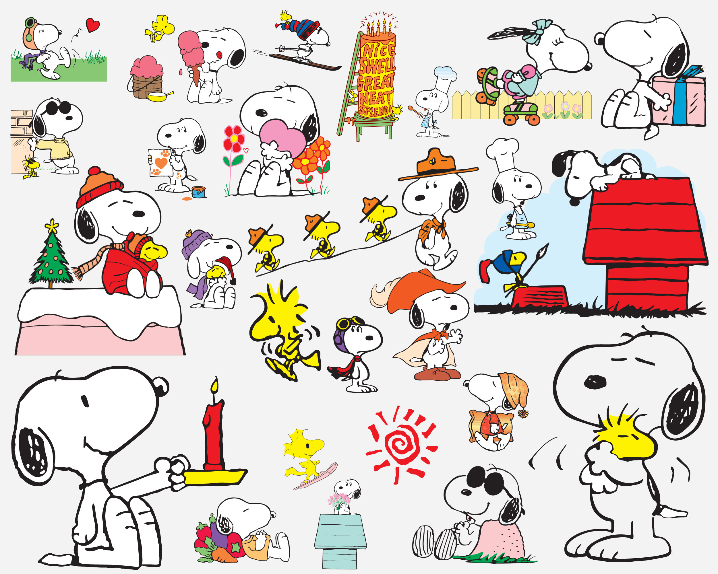Snoopy Svg Bundle Woodstock Peanuts Svg Bundle Cricut - Etsy