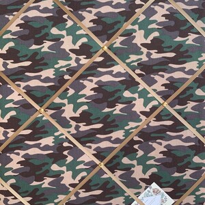 Bespoke Handcrafted Lightly Padded Fabric Notice Memo Bulletin Board ...