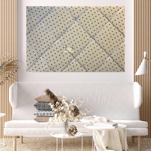 Bespoke Handcrafted Lightly Padded Fabric Notice Bulletin Memo Board ...