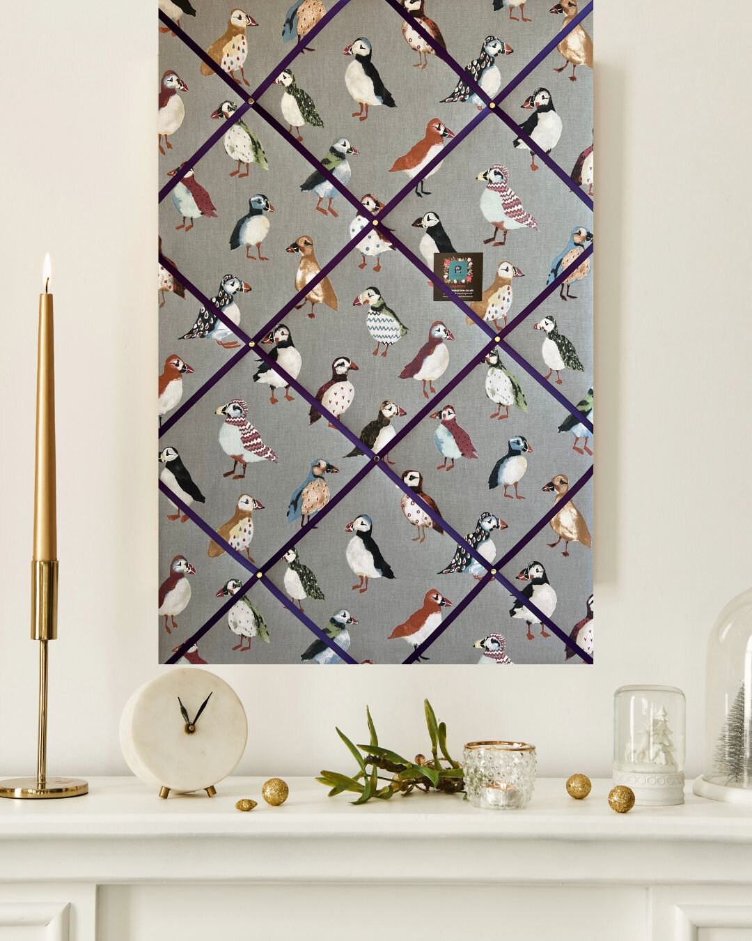 Bespoke Handcrafted Lightly Padded Fabric Notice / Memo Board Made ...