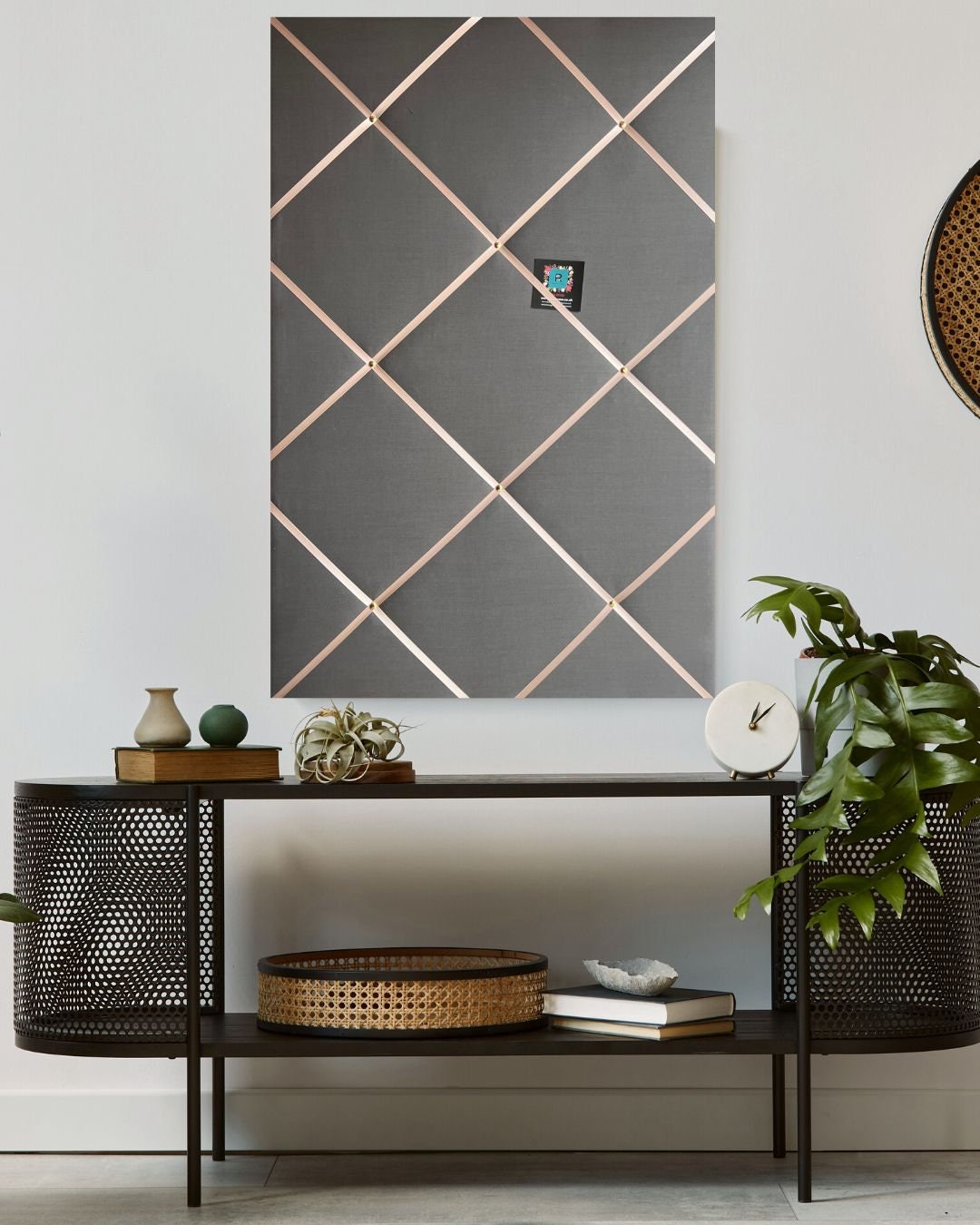 Bespoke Handcrafted Lightly Padded Fabric Notice / Memo / Bulletin ...