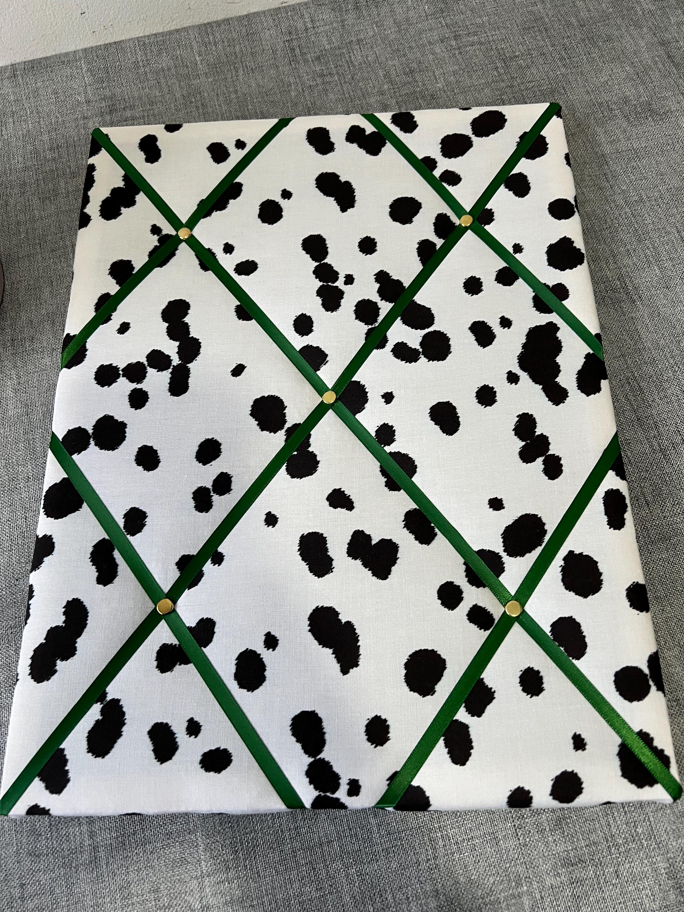 Dalmatian Dog Spots Lightly Padded Fabric Notice Bulletin Memo Cork ...