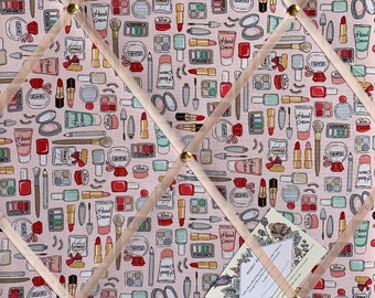 Bespoke Handcrafted Lightly Padded Fabric Notice / Memo Board Made ...