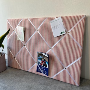 Striped Fabric Bulletin Board - Etsy