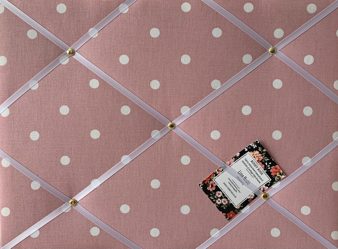 Bespoke Handcrafted Lightly Padded Fabric Notice Bulletin Memo Board ...