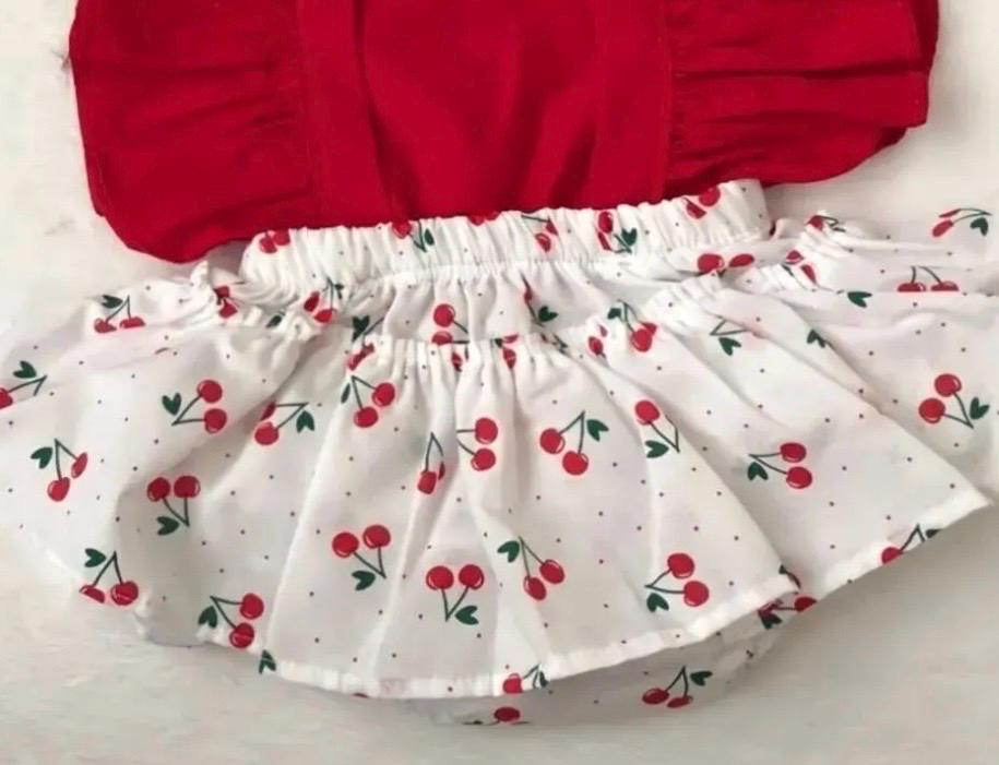 Cherry Baby Dress 1st Birthday Baby Shower Gift Toddler Berry Birthday ...