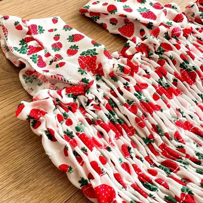 Strawberry Dress - Etsy