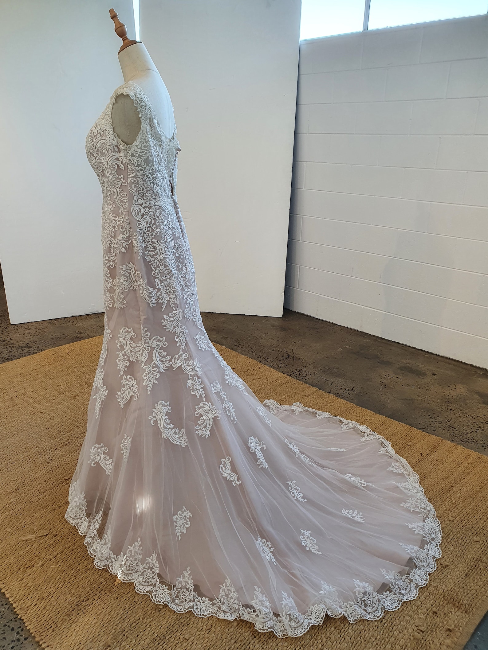 Wedding Dress Boho Pink Wedding Designer Bridal Gown, Long Pink Dress ...