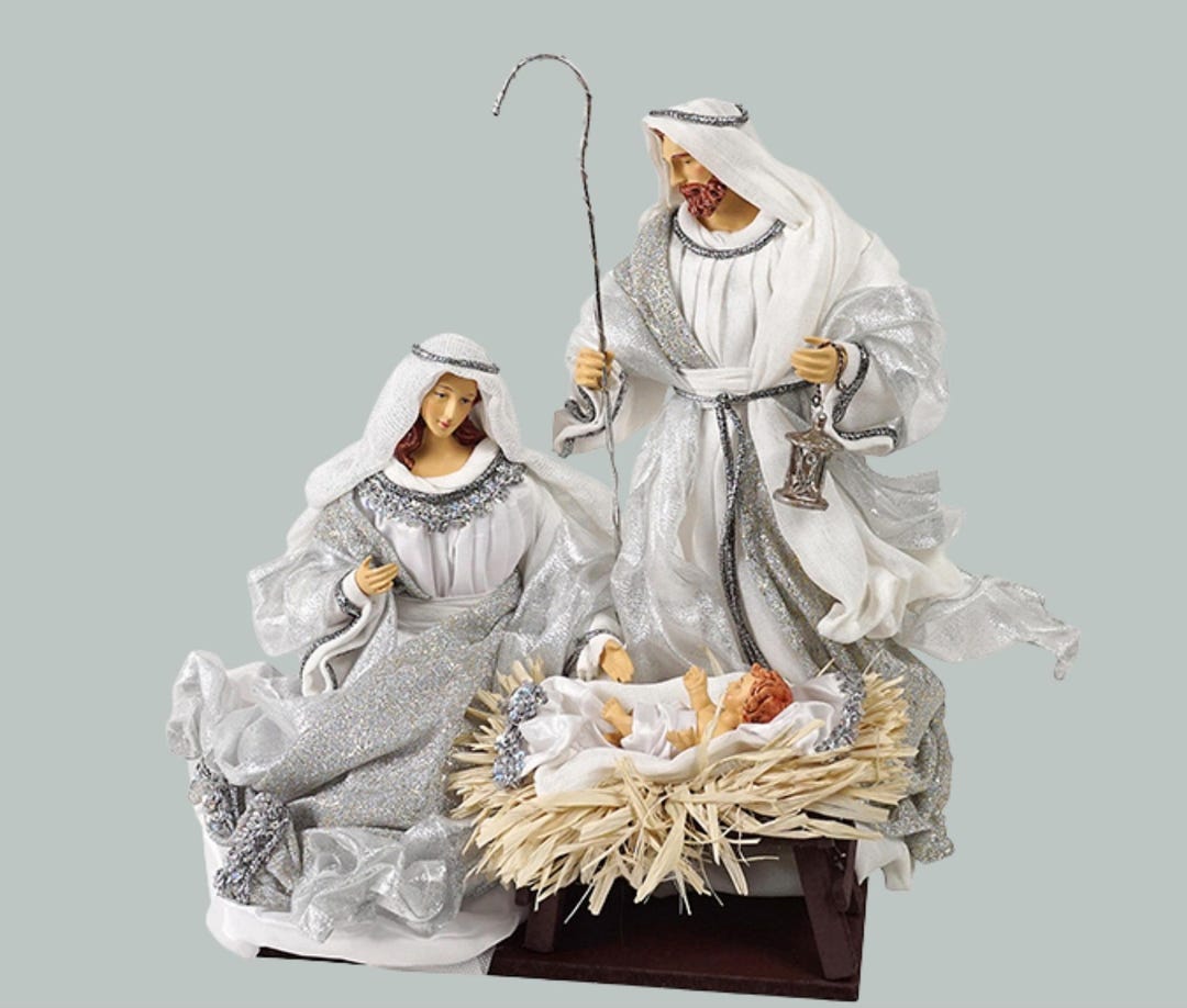 Holy Family Nativity Creche Set Decoration | Holy Family Figurines ...