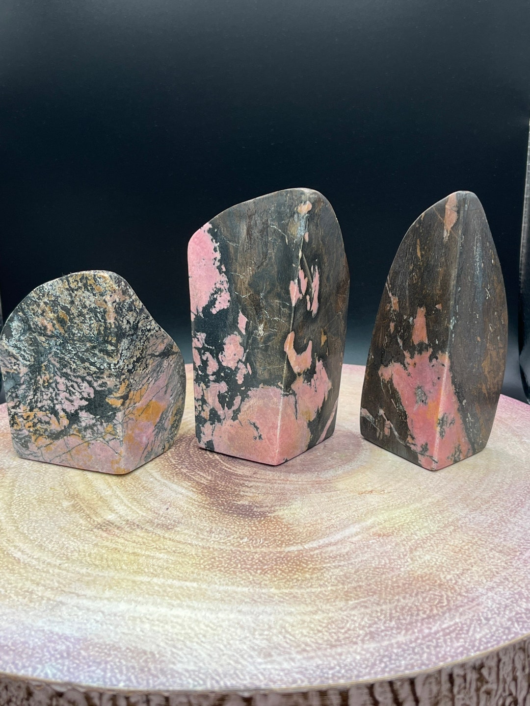 Rhodonite Freeforms Crystal Freeforms - Etsy