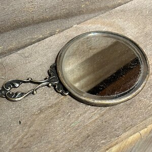 Antique Pocket Mirror ~ Victorian Portrait - Etsy