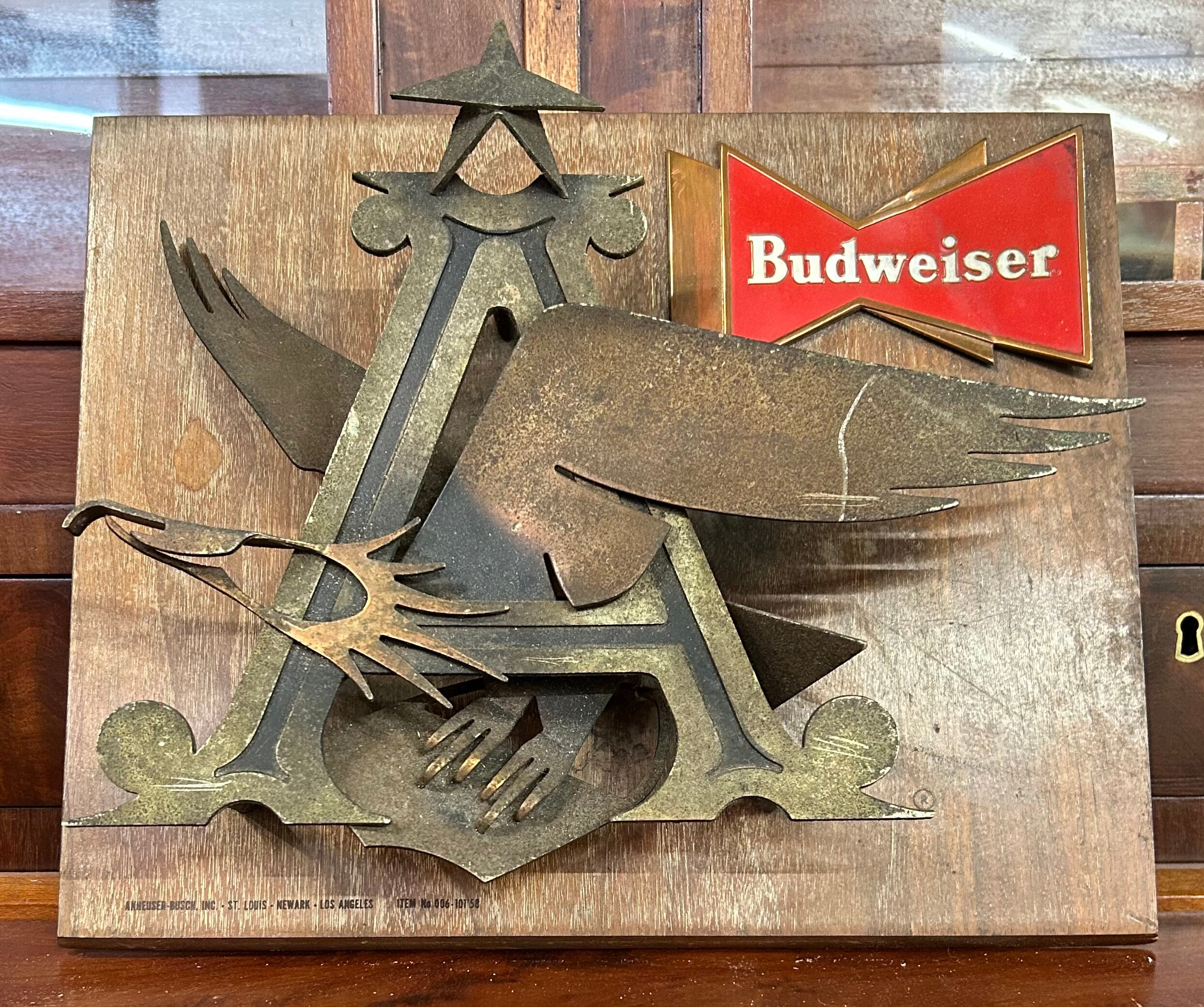 Budweiser Anheuser Busch Sign 1957 Advertisement - Etsy