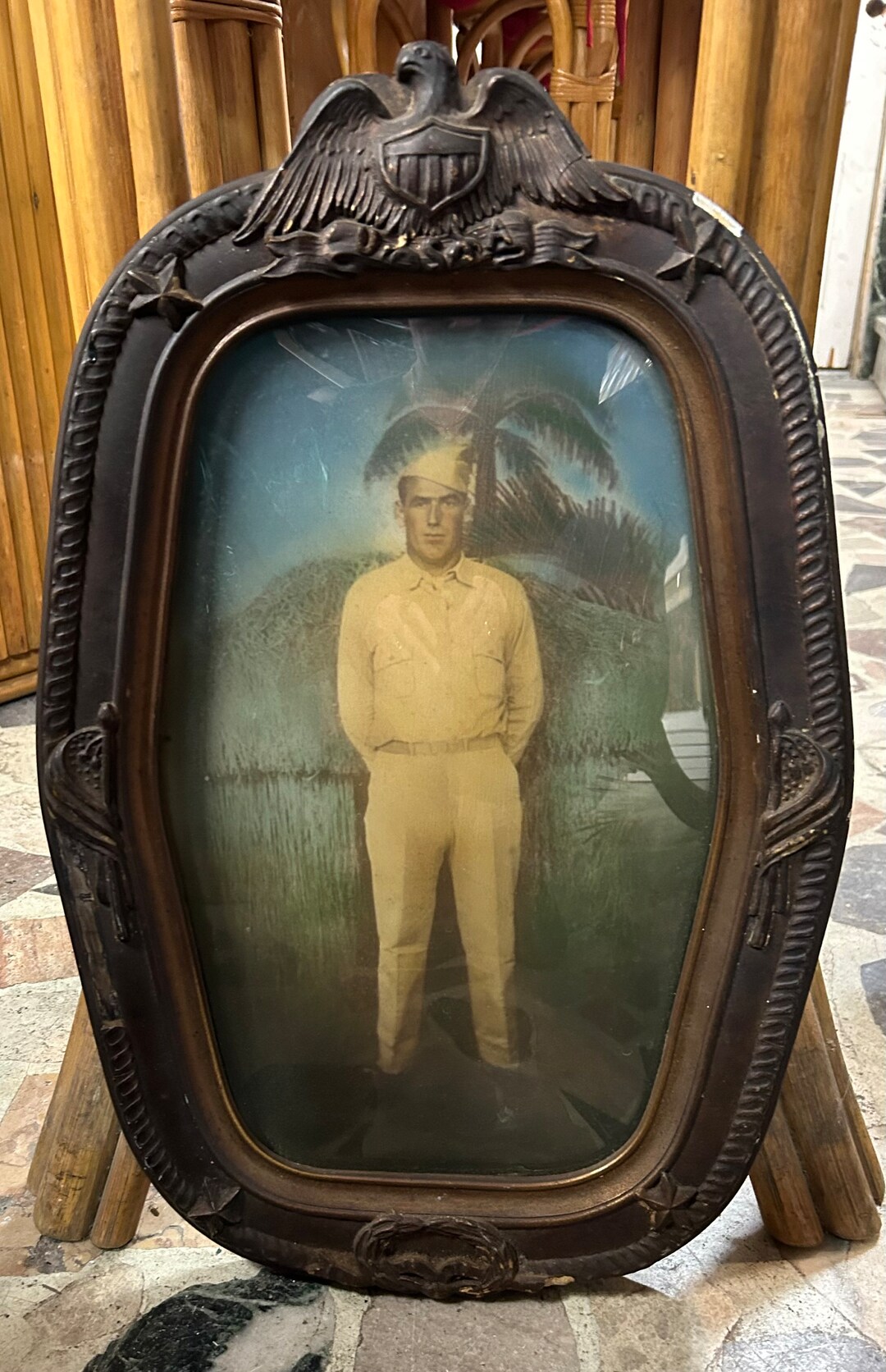 WW1 Eagle Star Wood Frame Vintage Photograph - Etsy