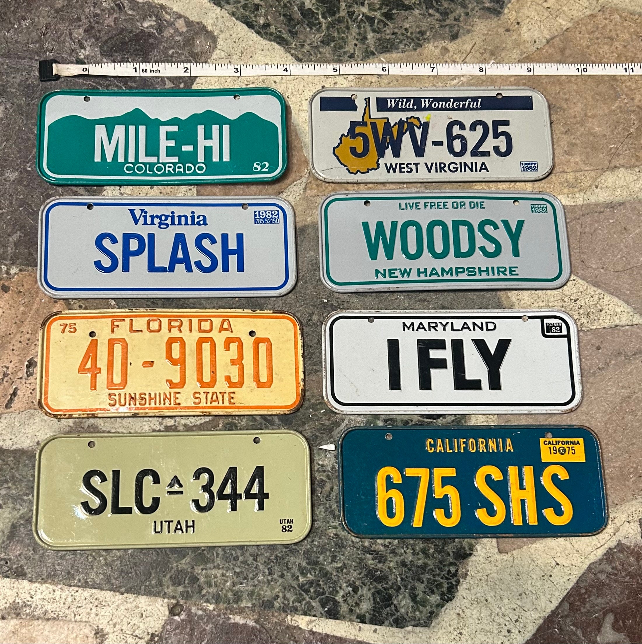 Bicycle License Plates ~ Vintage Wheaties 1980s - Etsy